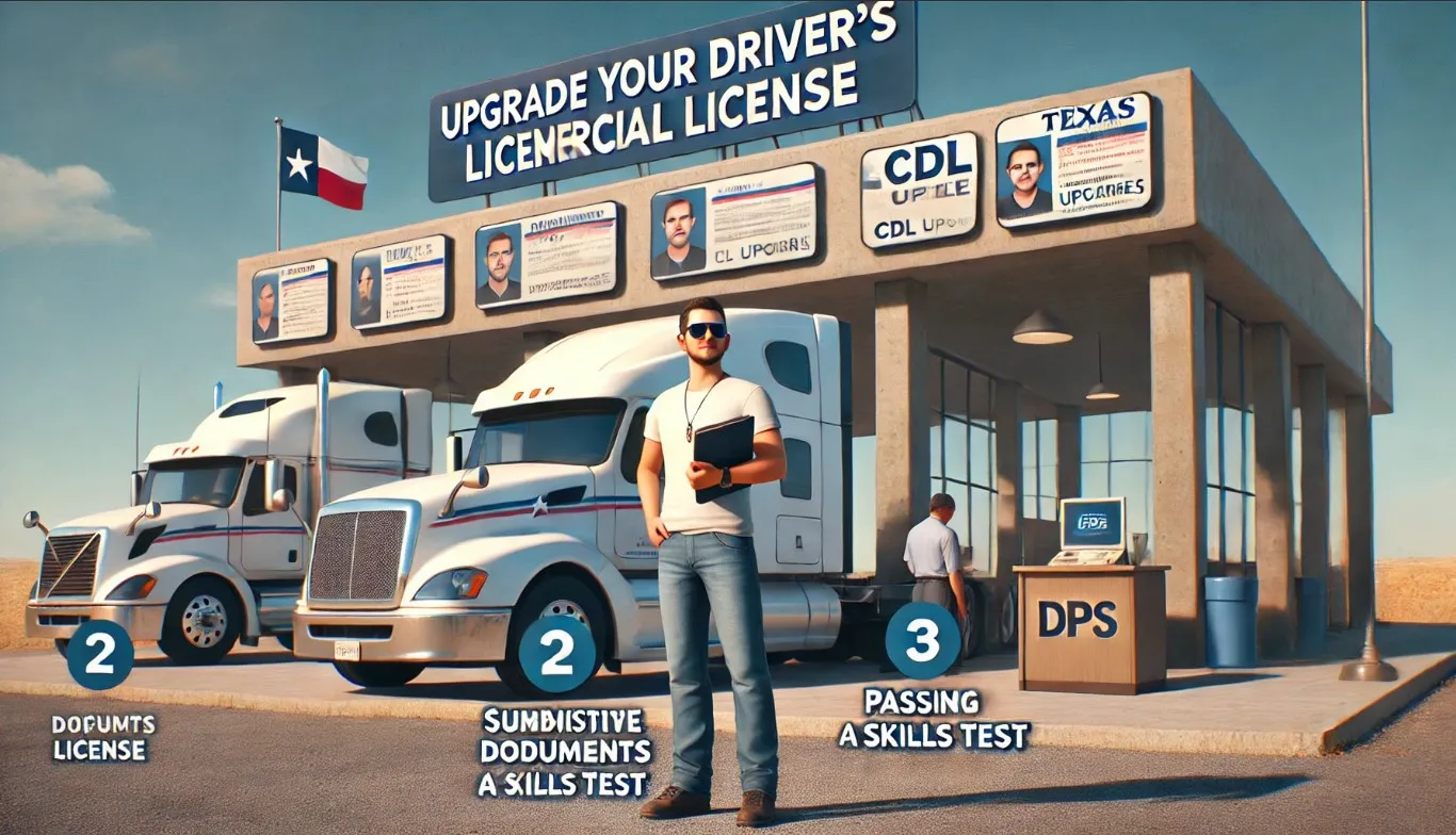 Upgrade Your License To A CDL In Houston Texas